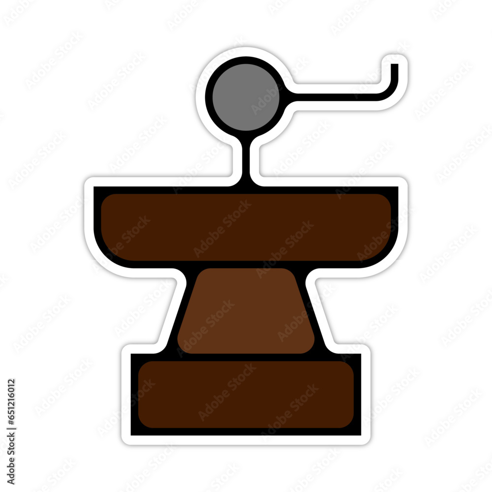 picto logo icones et symbole moulin grinder cafe cafetiere machine a ...