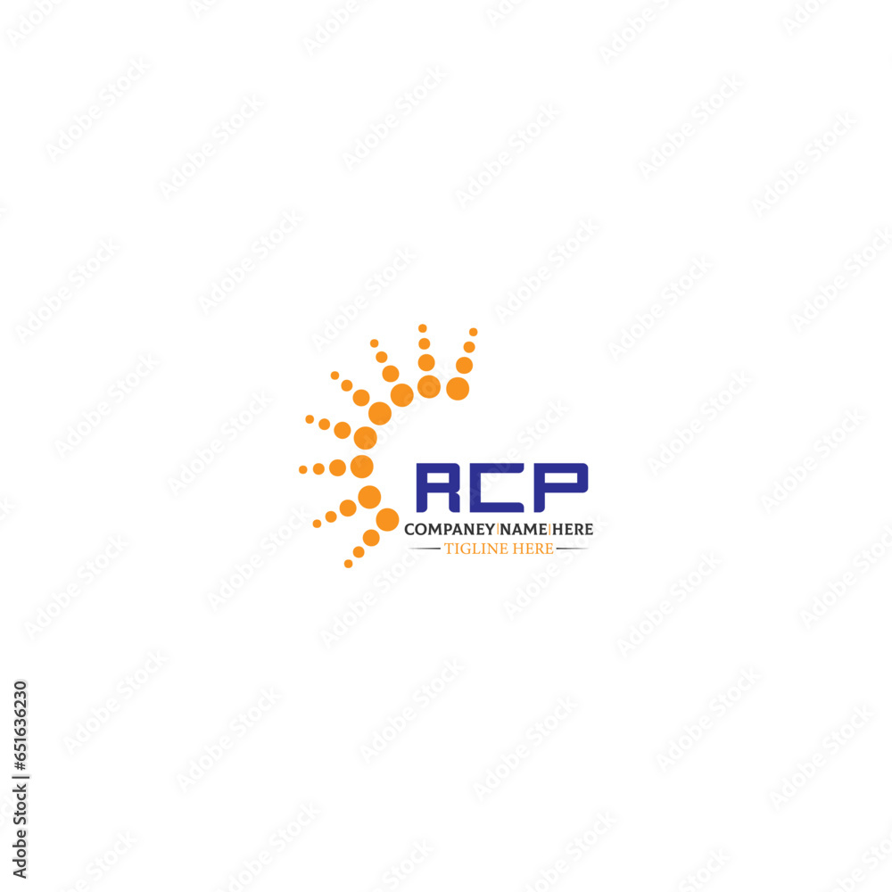 RCP letter technology logo design on white background. RCP logo. RCP ...