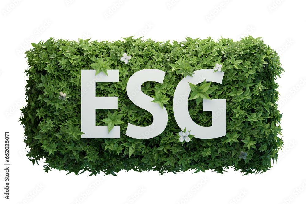 ESG Environmental, social, and corporate governance on green bush ...
