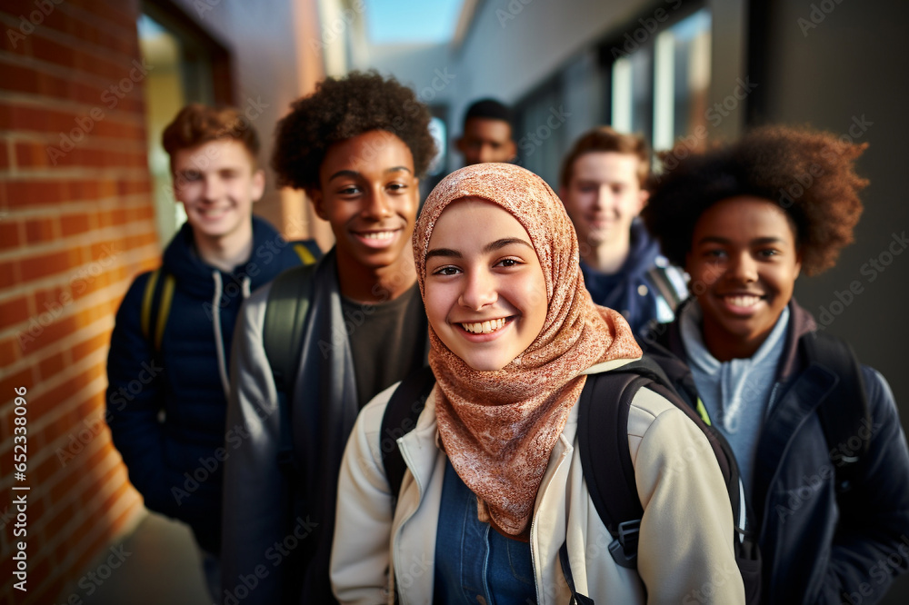 Stock-Foto „Diversity in schooling, students of different nationalities ...