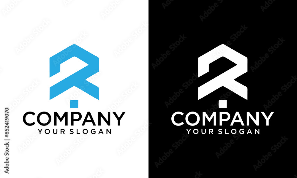 Unique and Minimalist Letter R Logo Design Stock Vector | Adobe Stock