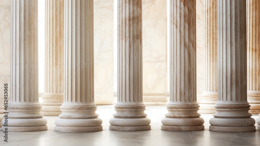 Marble Pillars As A Background In An Architecture Themed Image As A