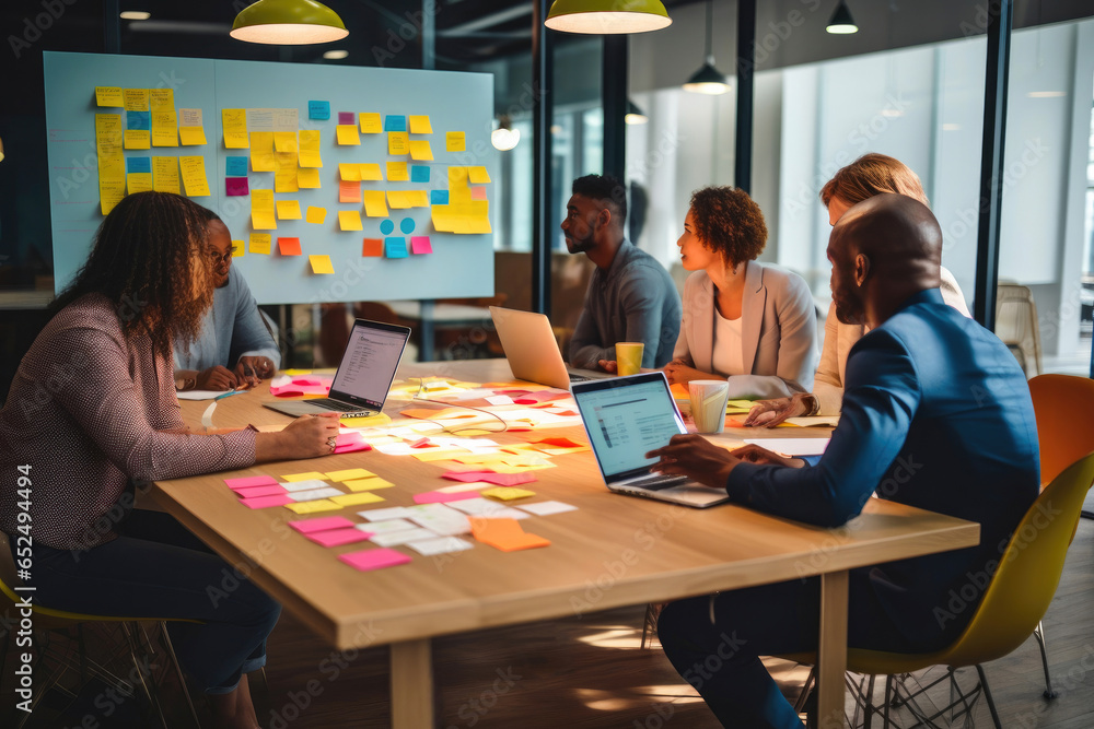Content Creators at Work Together Stock Photo | Adobe Stock
