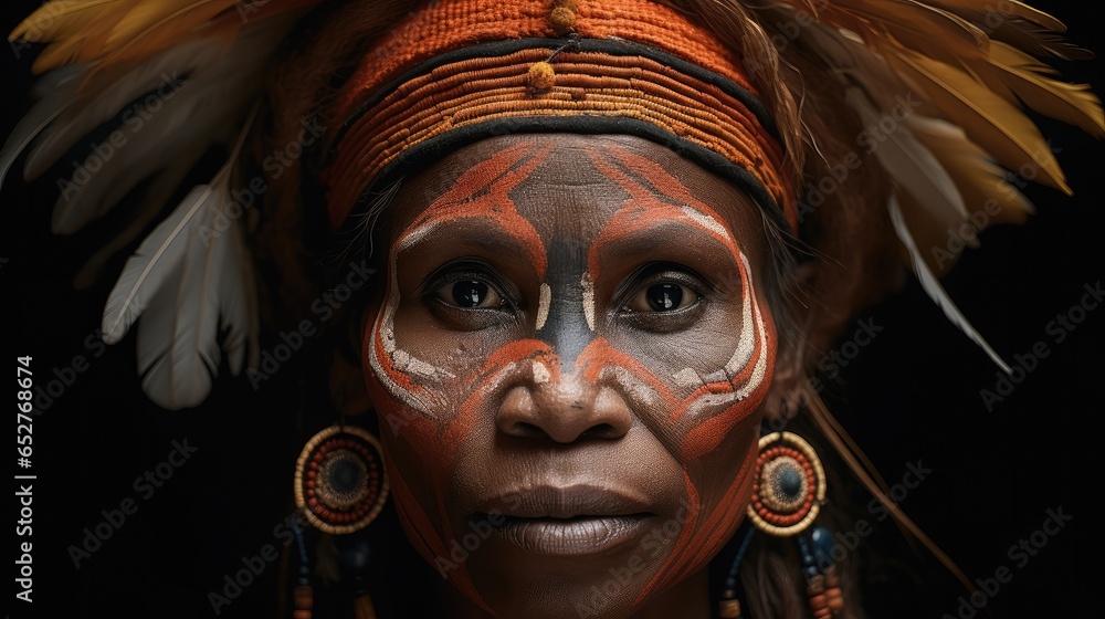 Huli tribe woman, The Huli tribe in Tari area of Papua New Guinea in ...