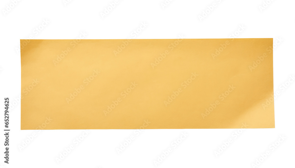 yellow post it note isolated on transparent background cutout Stock ...