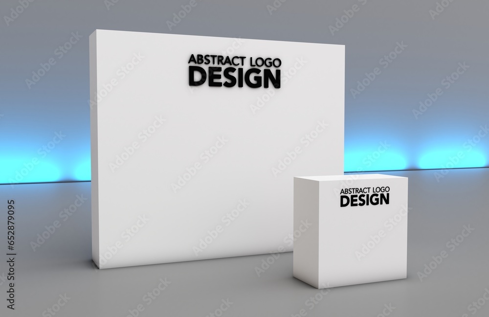 Welcome desk. Info desk, counter, event area, welcome counter mockup ...