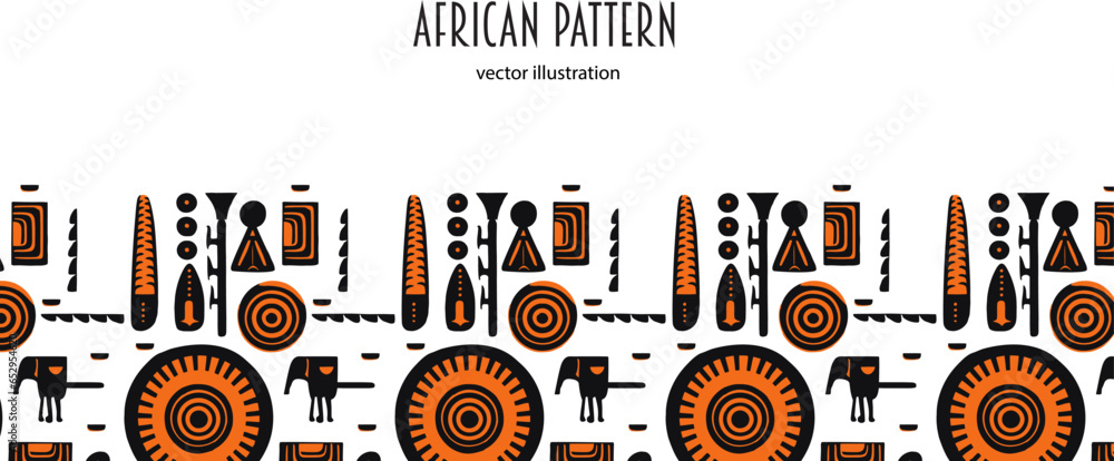 African background design template for cover design, magazine cover ...