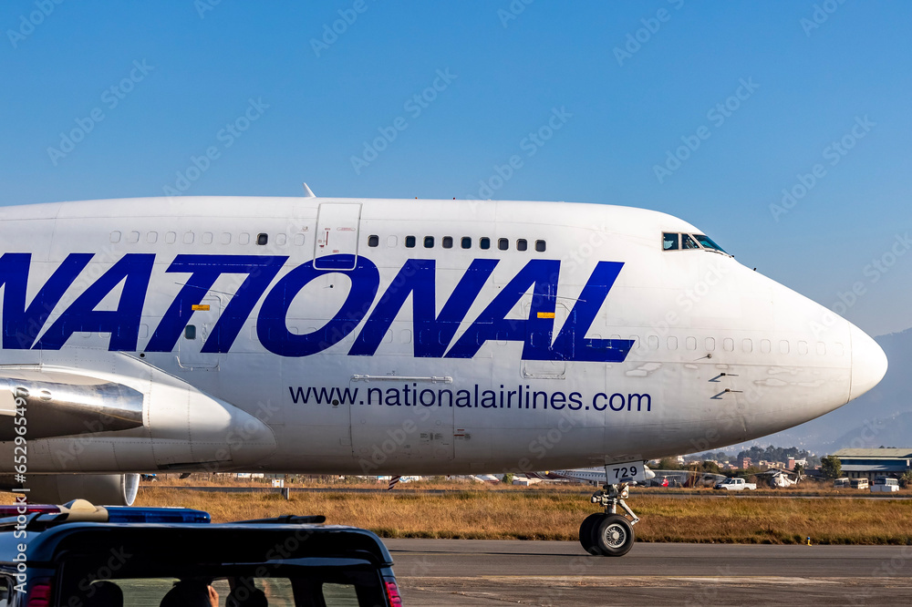 National Airlines' Boenig 747-800 at Tribhuvan International Airport ...