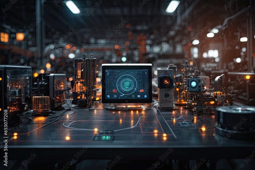 Smart industry 4.0 technology concept. Smart factory for fourth ...