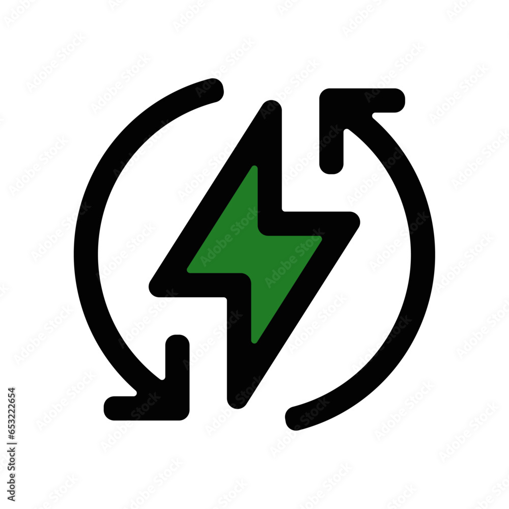 picto logo icones et symbole ecologie recyclage renouvlable electricite ...