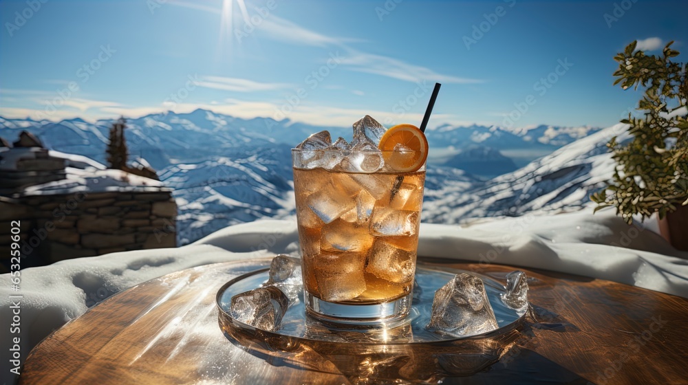 Christmas Cheers: Wintry Escape with Refreshing Cocktails amidst Snowy ...