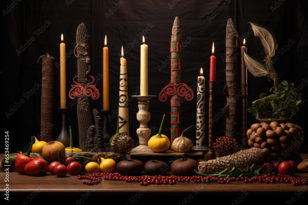 An artistic interpretation of the Nguzo Saba (Seven Principles) of ...