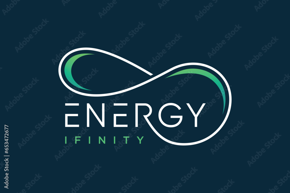 Energy infinity logo design vector with creative element concept Stock ...