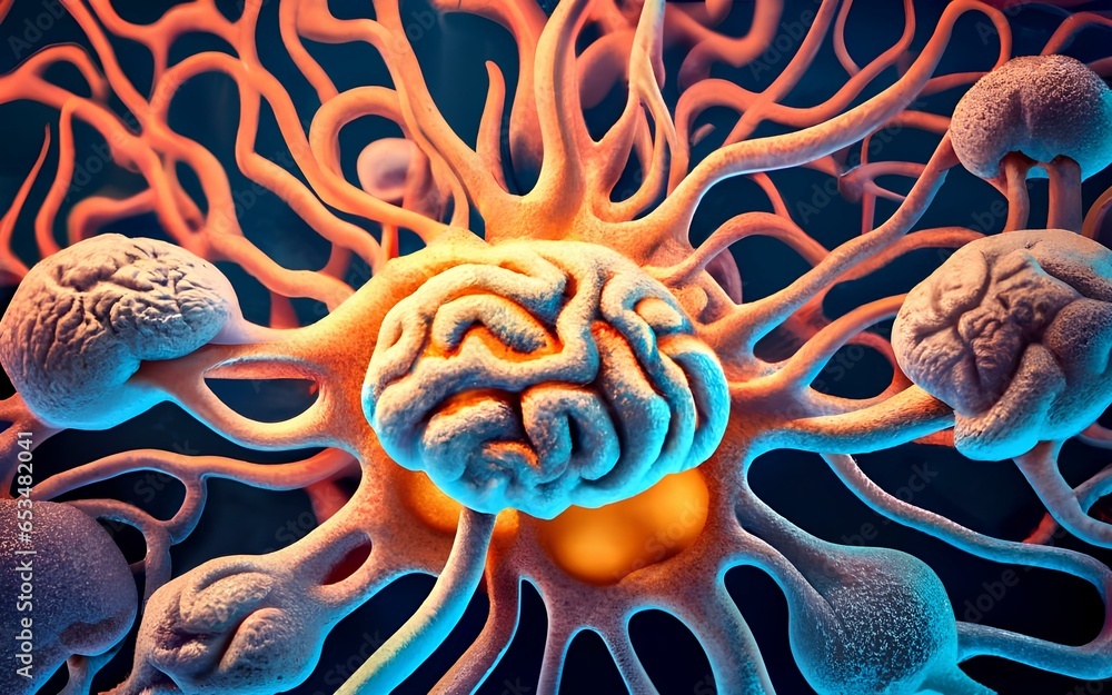 Brain in the human head as representation of growth mindset thinking ...