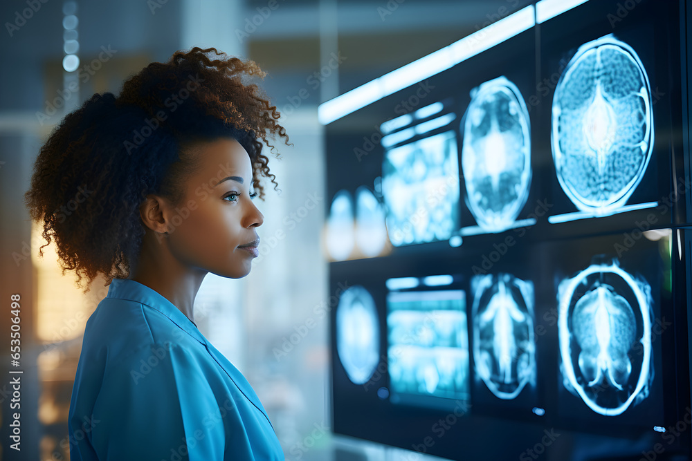 Photo Stock Medical Science Hospital: Confident Black Female ...