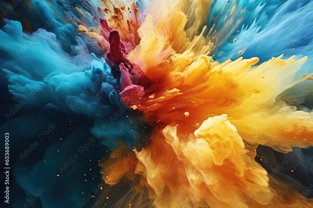 Color palette in style of explosion of colors, wallpaper color palette ...