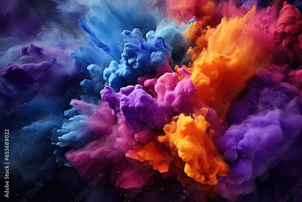 Color palette in style of explosion of colors, wallpaper color palette ...