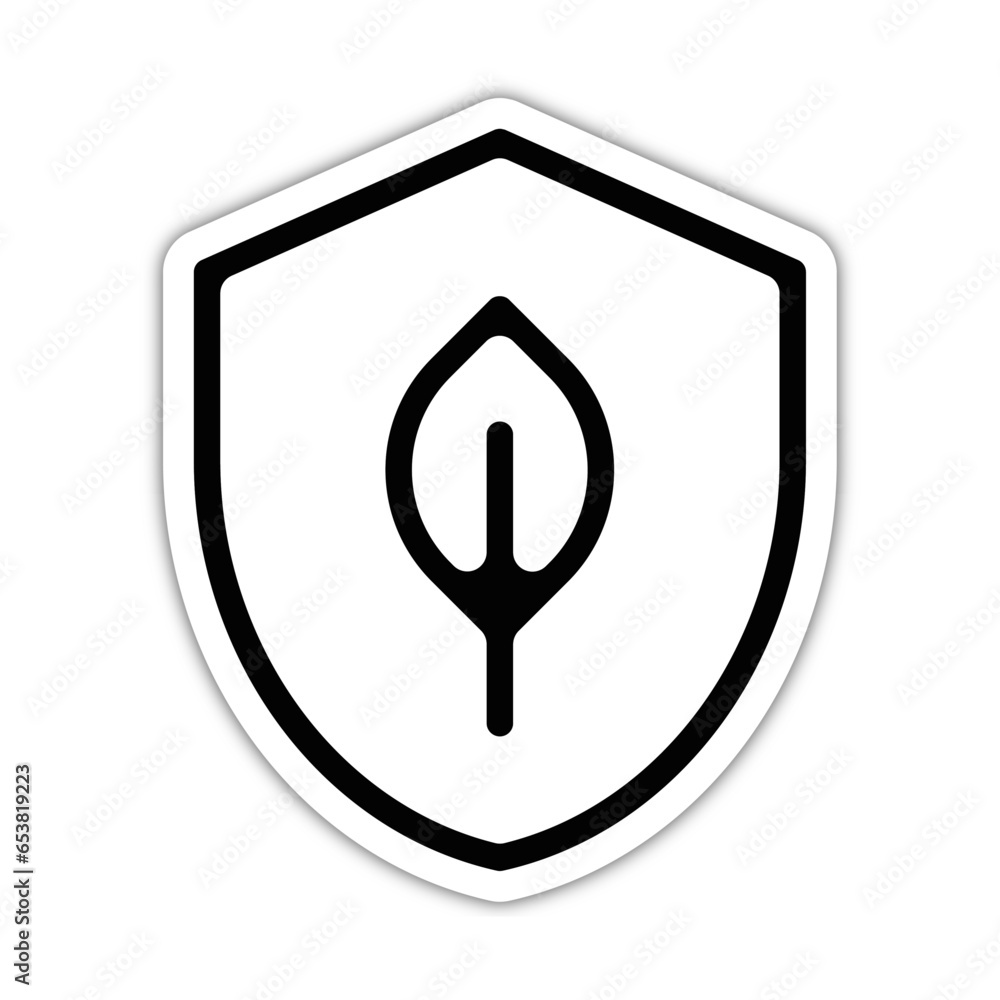 picto logo icones et symbole ecologie bouclier nature agriculture et ...