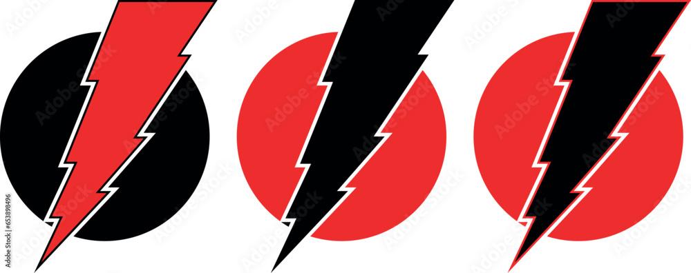 Lightning-Bolt-Icons-Collection.-Flash-Symbol,-Thunderbolt.-Simple ...
