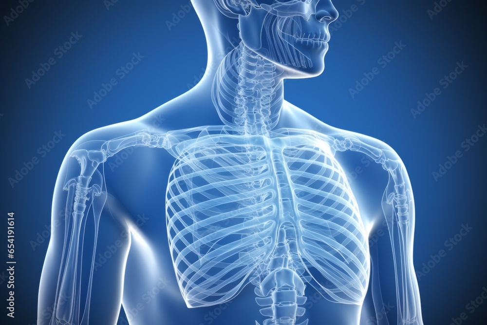 Human thorax body organism medicine surgery backbone radiology cervical ...