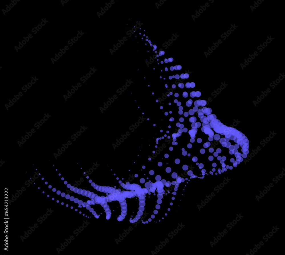 Math flow template for presentation. Light-emitting lines highlighting ...