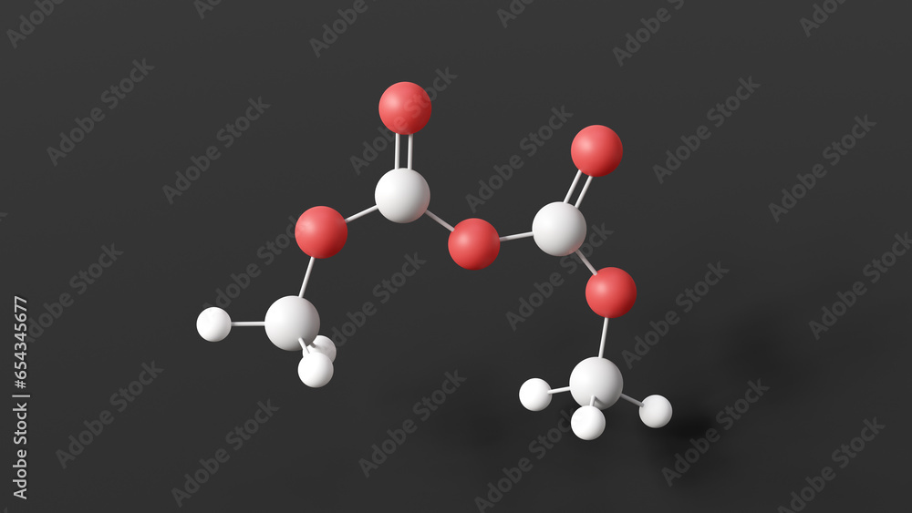 dimethyl dicarbonate molecule, molecular structure, preservative e242 ...
