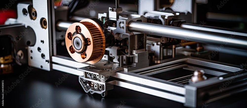 ภาพถ่าย Stock Designing the printers mechanism for the devices ...