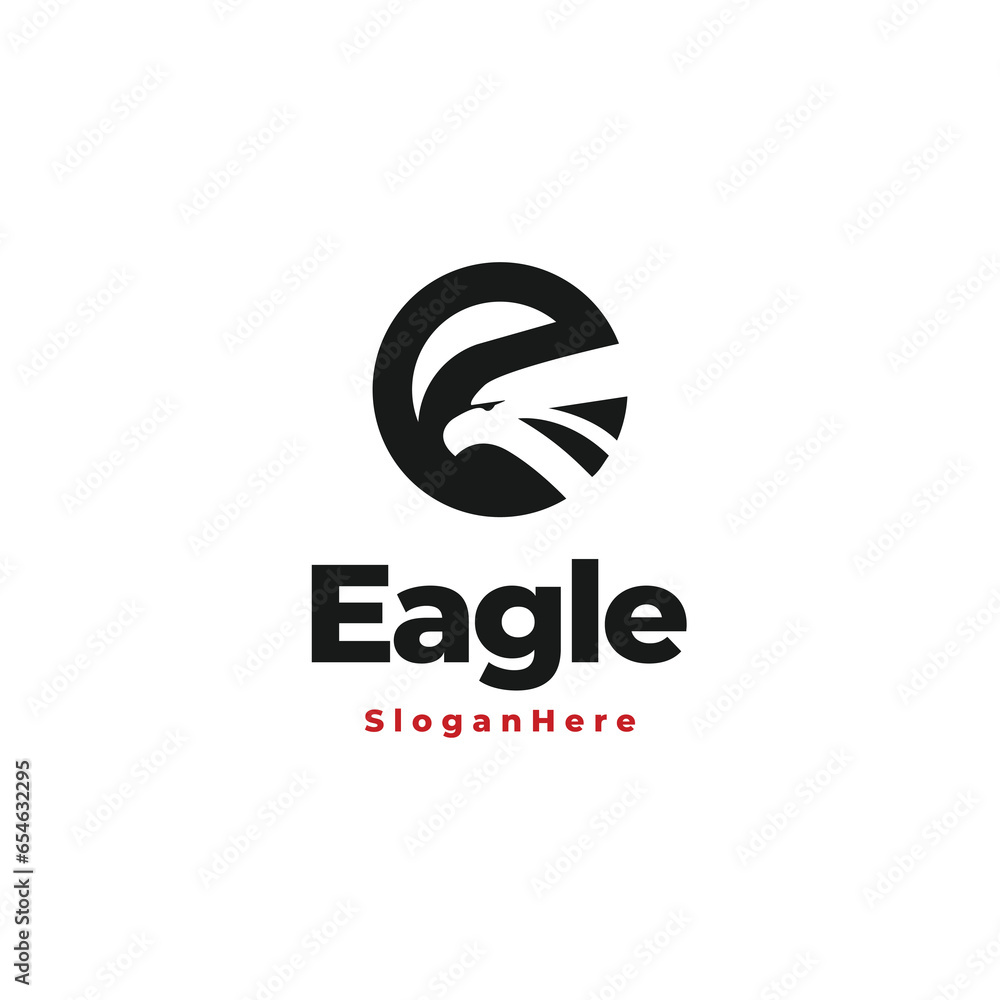Letter e eagle logo vector Stock Vector | Adobe Stock