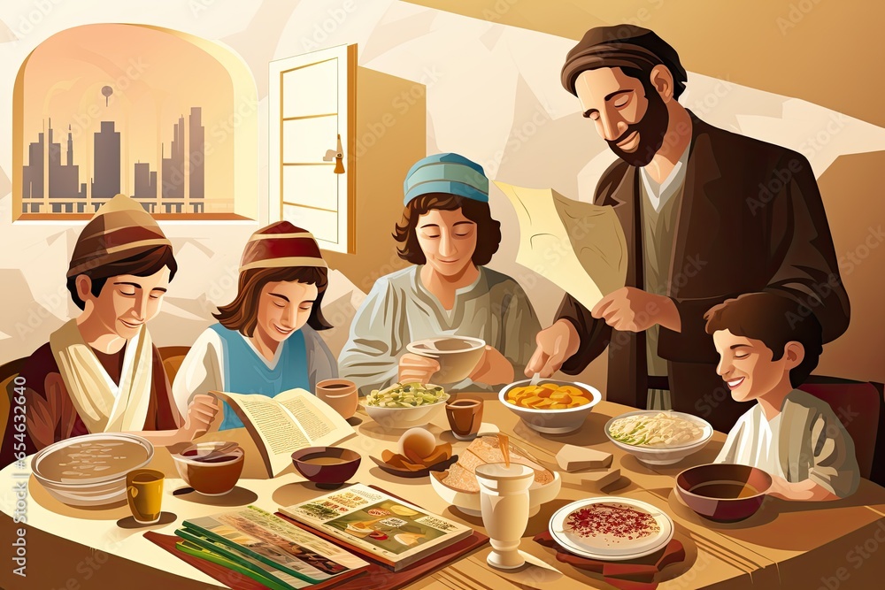 Passover rituals associated with Passover holiday,Seder meal, matzah ...