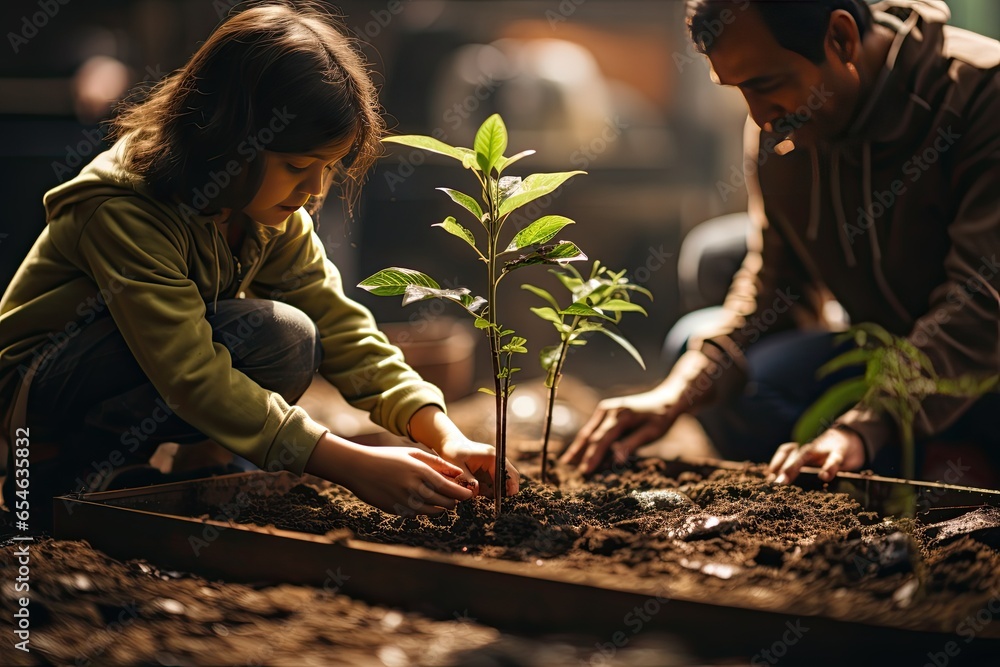 Earth Day Visuals highlighting environmental conservation, planting ...