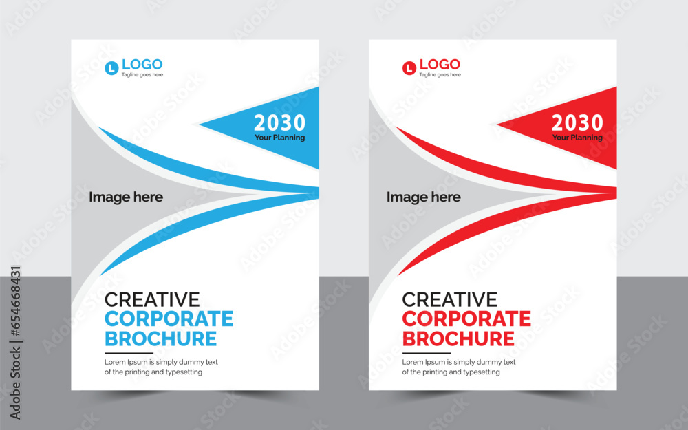 Corporate Business Cover Design Template. Can Be Adapt. Flyer, Annual ...
