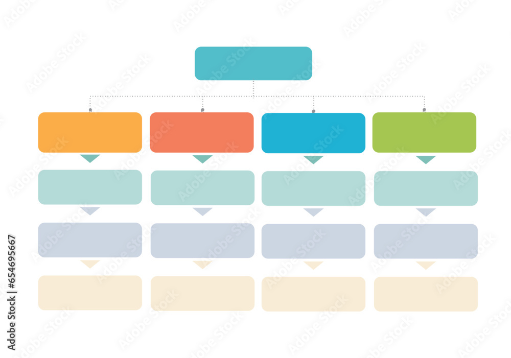 Infographic, Flowchart, Workflow, diagram, organization chart, vector ...