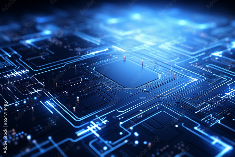 Circuit board electronic chips or electrical line engineering ...
