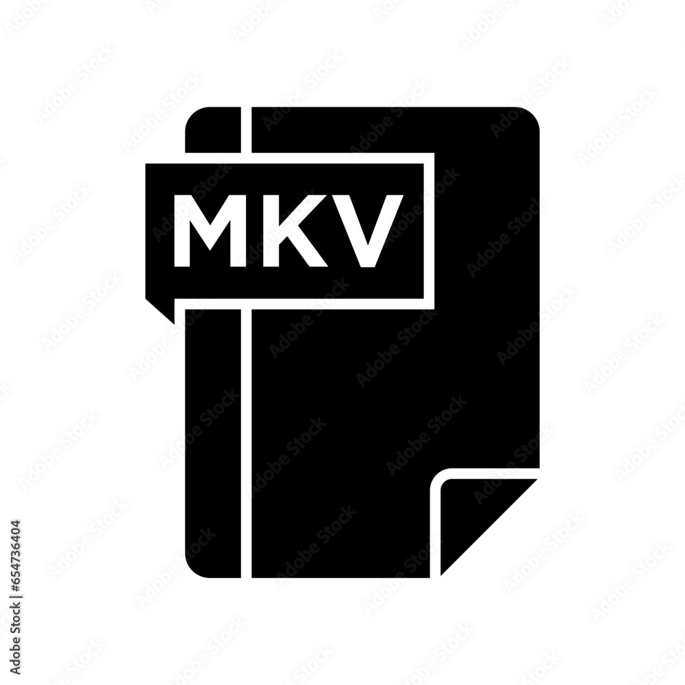 MKV Icon symbols pictograms design elements visual representations ...