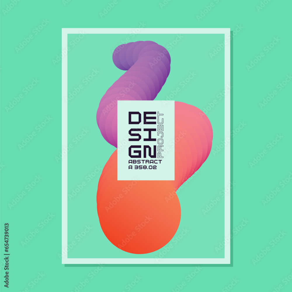 A template to use in your design. A composition of geometric shapes ...