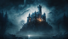 Spooky Halloween Castle Free Stock Photo - Public Domain Pictures