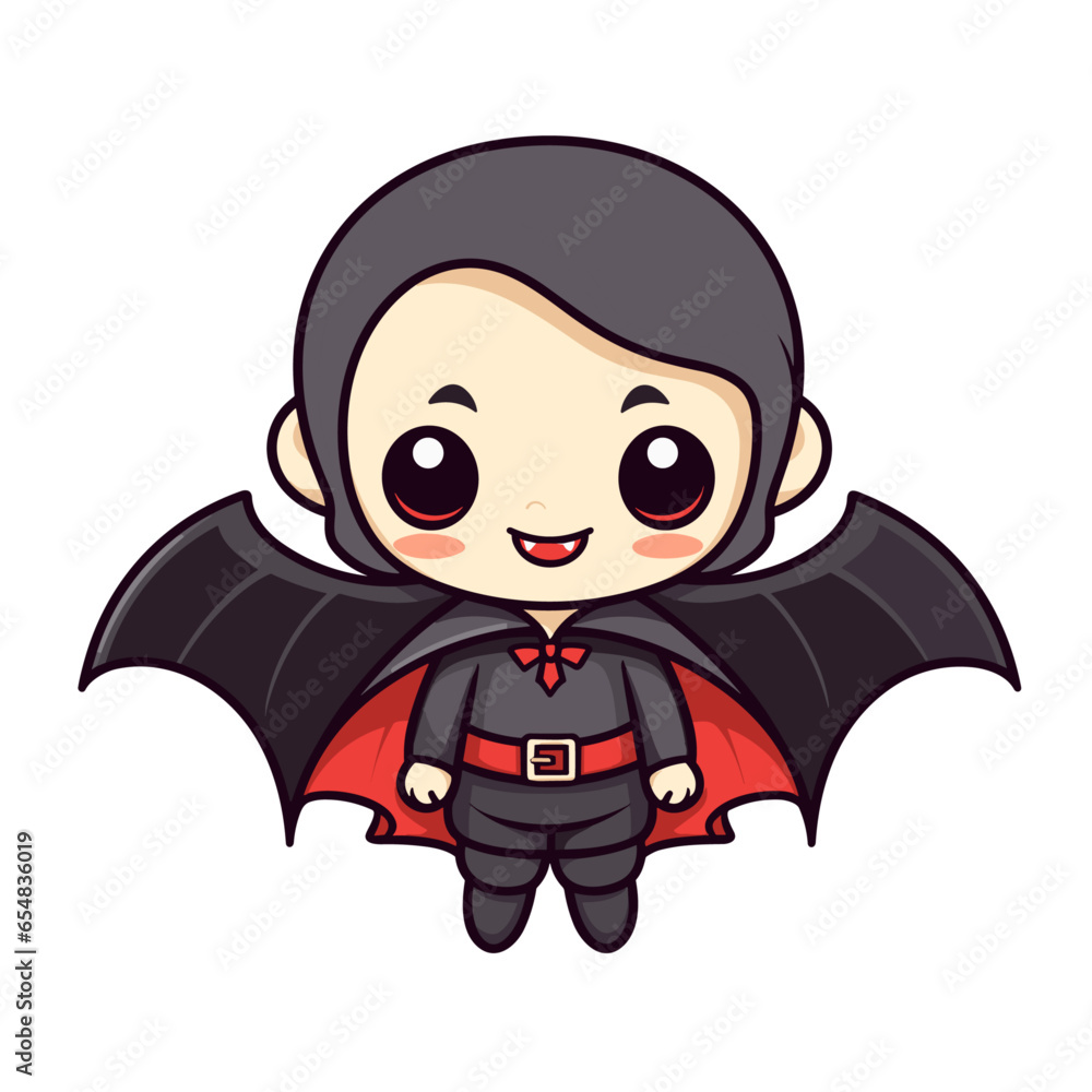 Vector clipart, cute vampire dracula vector clipart, fall autumn ...