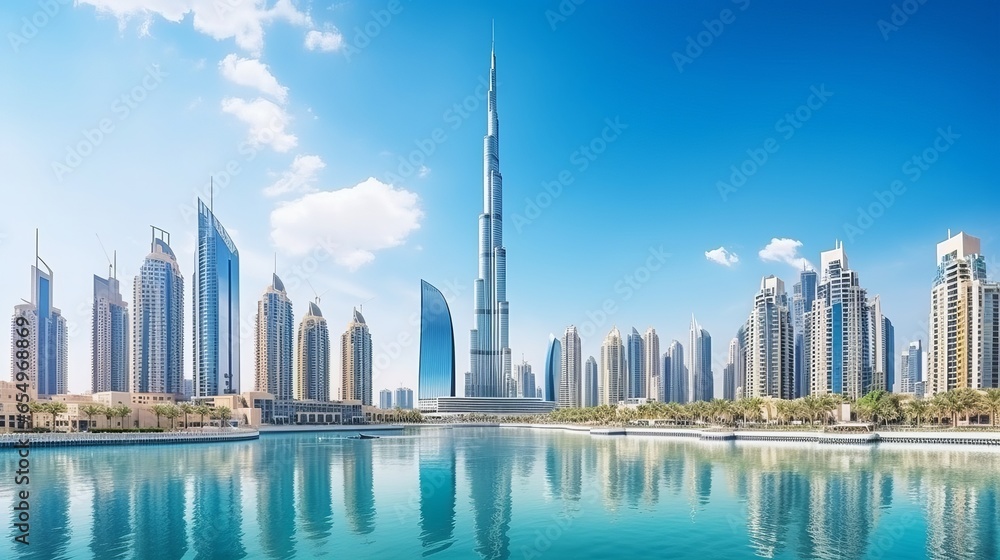 United Arab Emirates' Dubai downtown features an incredible city ...