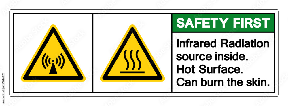 Safety First Infrared Radiation source inside Hot Surface Can burn the ...