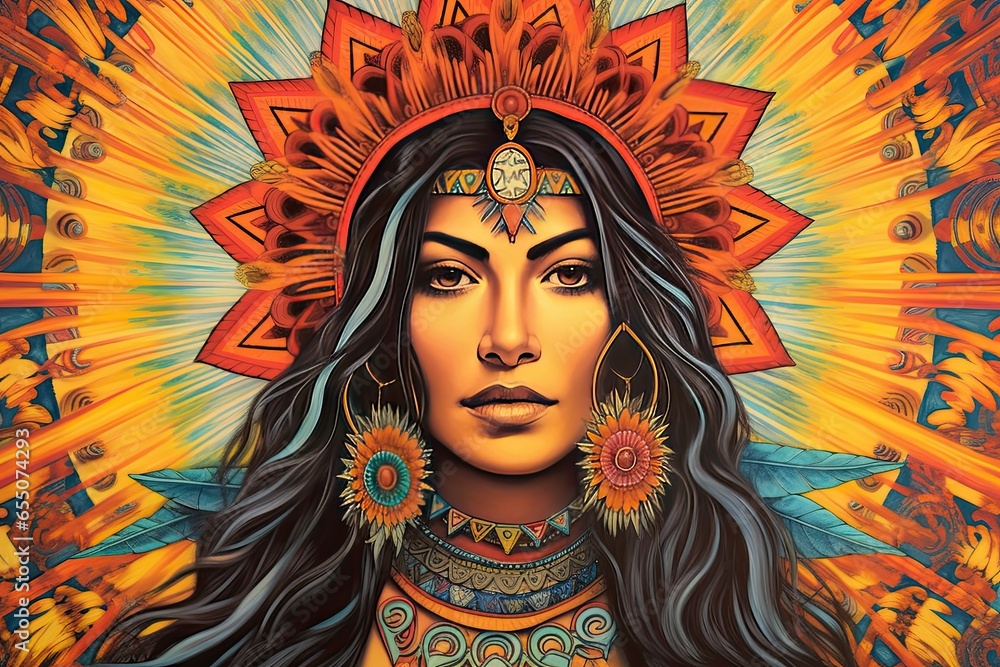 Vibrant Chicano Mural: Iconic Figures and Cultural Symbols Unite for ...