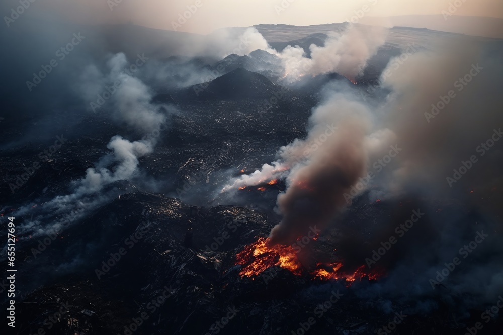 War, humanitarian catastrophe. Environmental pollution. Fire at the ...