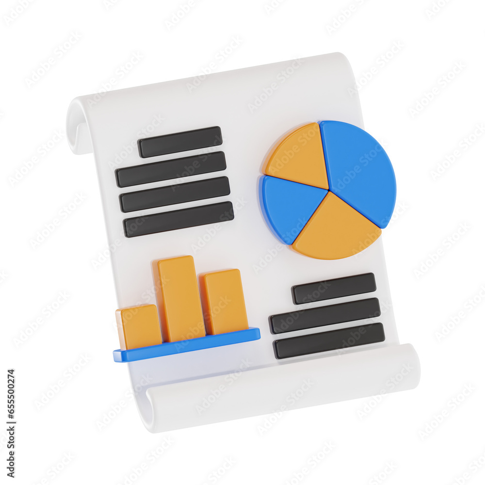 data analysis 3d. High quality render. Data analysis 3d render set ...