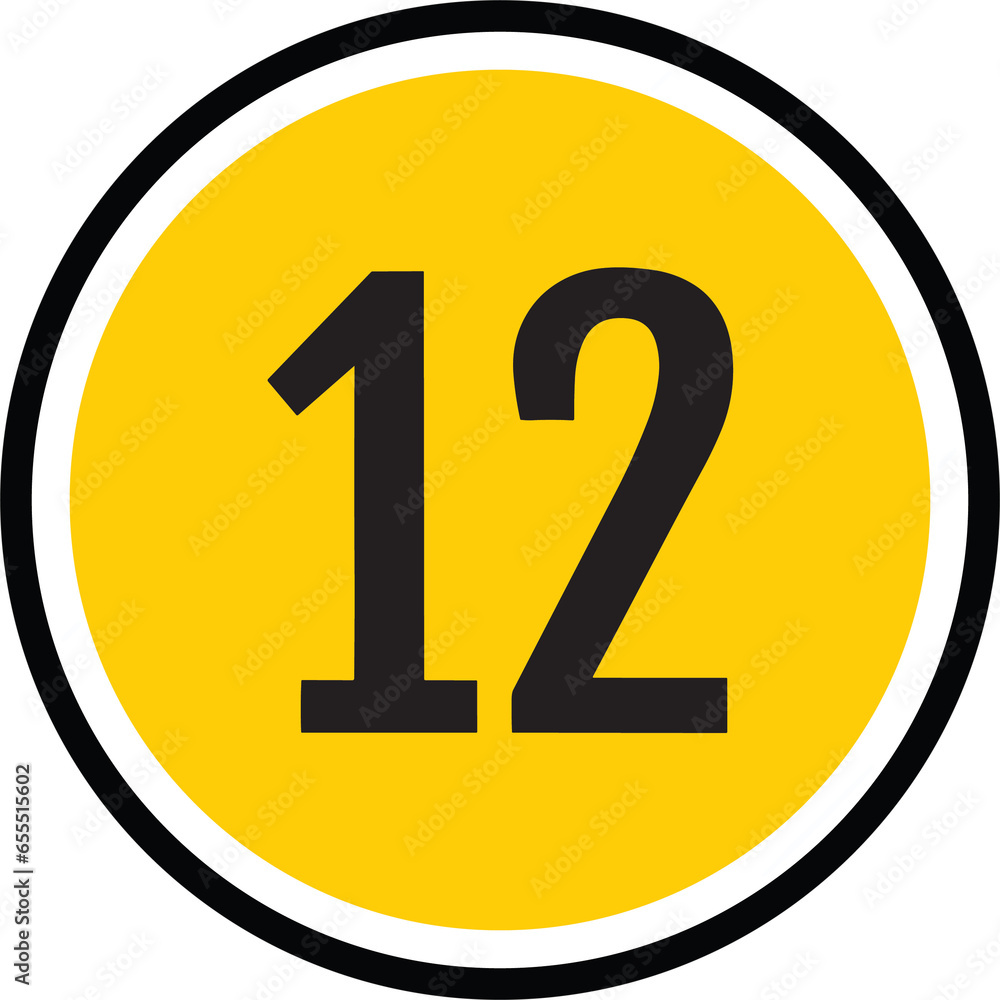 Number symbols Icons Stock Illustration | Adobe Stock