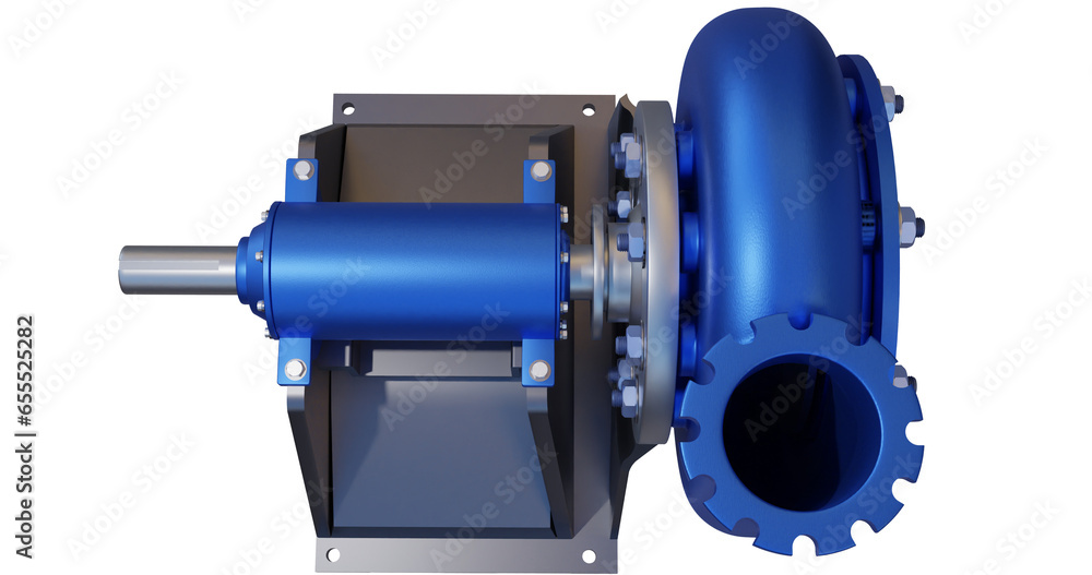 Industrial pump mounted on a frame. Centrifugal pump for industrial ...