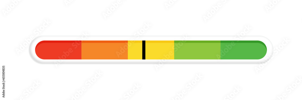 Feedback slider or level scale for rating happy neutral indicator with ...