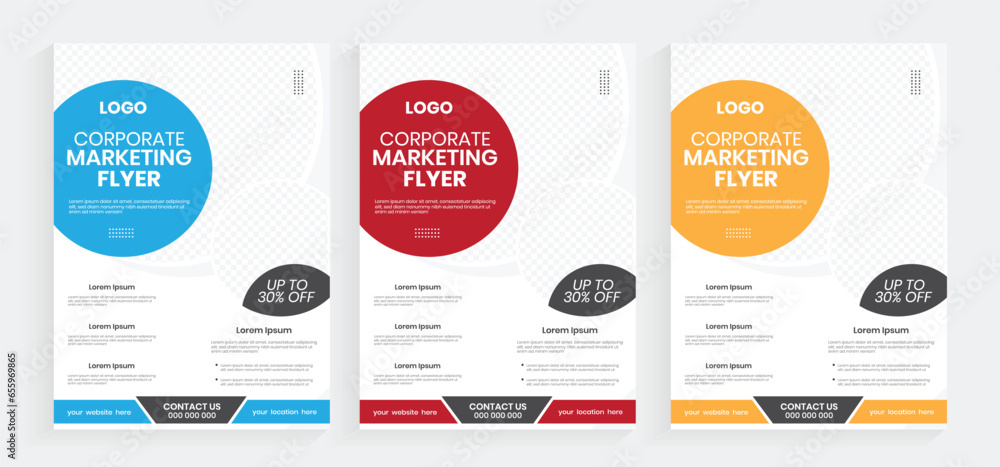 A4 size corporate agency flyer design, business conference a4 ...