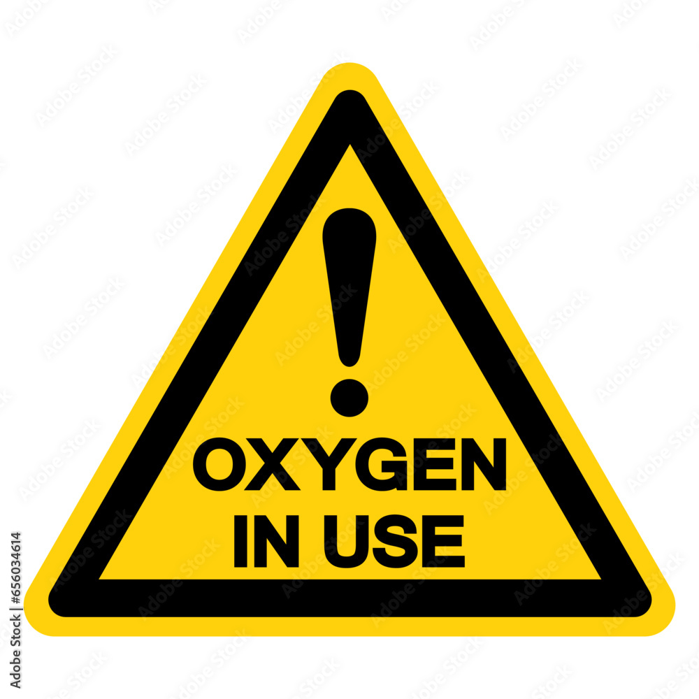 Oxygen In Use Symbol Sign, Vector Illustration, Isolate On White ...