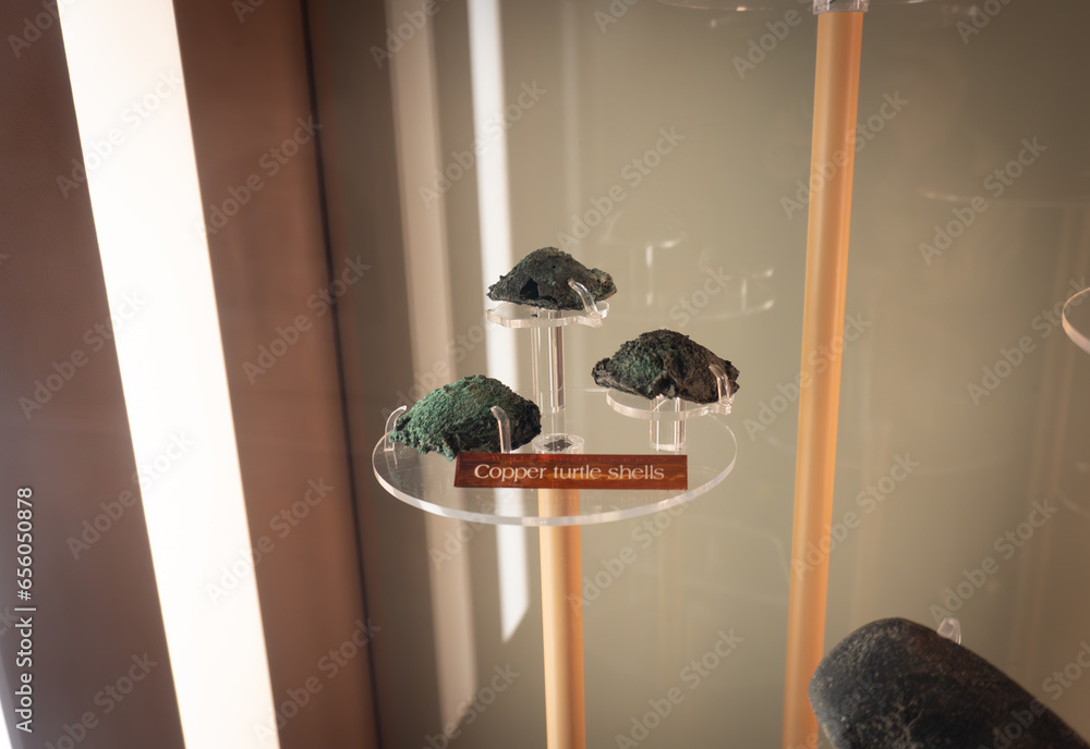 Copper turtle effigy rattles unearthed at Mound City Group site of ...