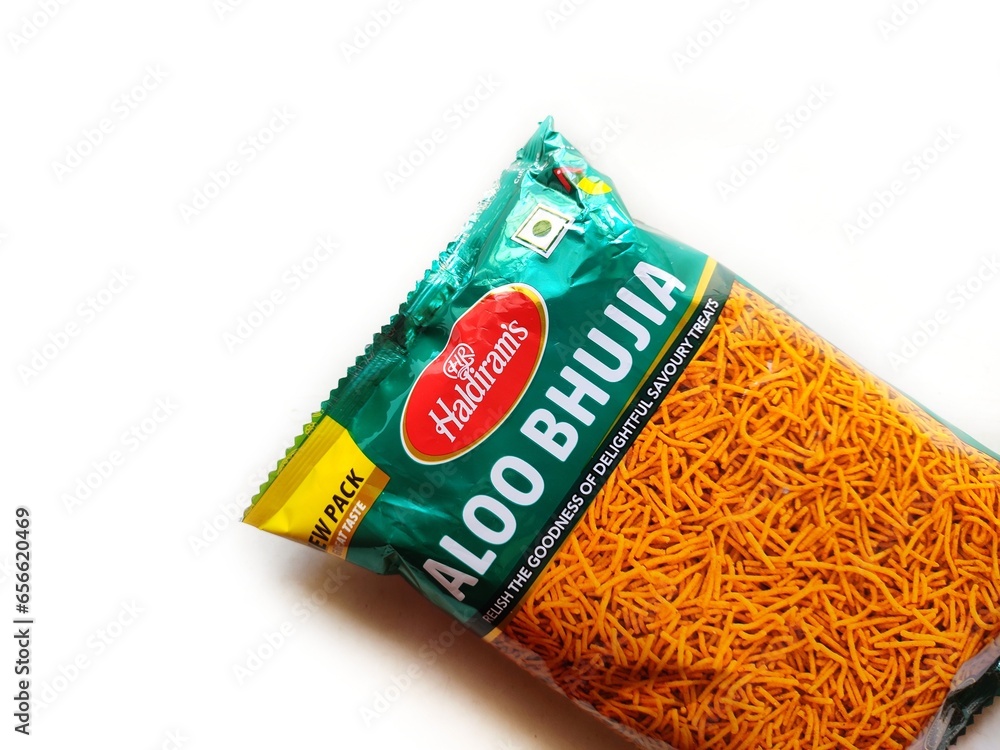 Guwahati, Assam, India - September 30, 2023 : Haldiram's Namkeen Aloo ...