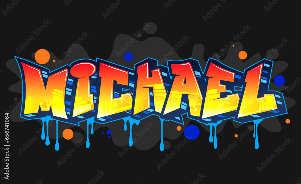 Michael - Graffiti Styled Urban Street Art Tagging Name Design Stock ...